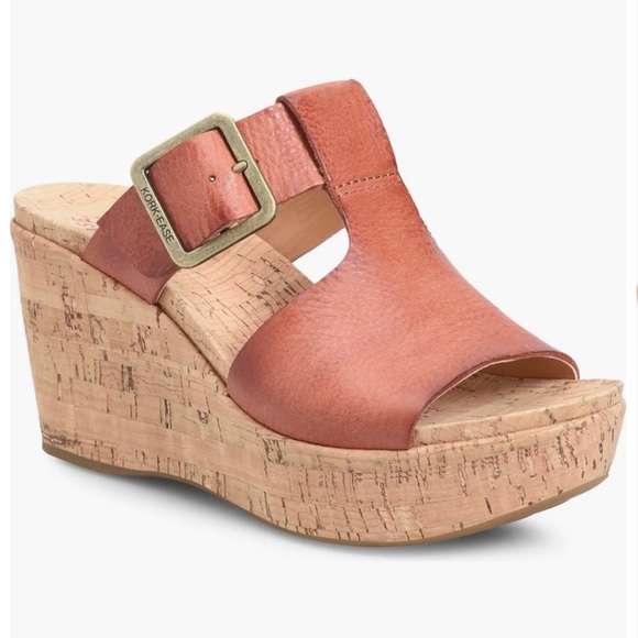 Kork-Ease | Shoes | Nwot Korkease Andi Leather Wedge Sandal | Poshmark